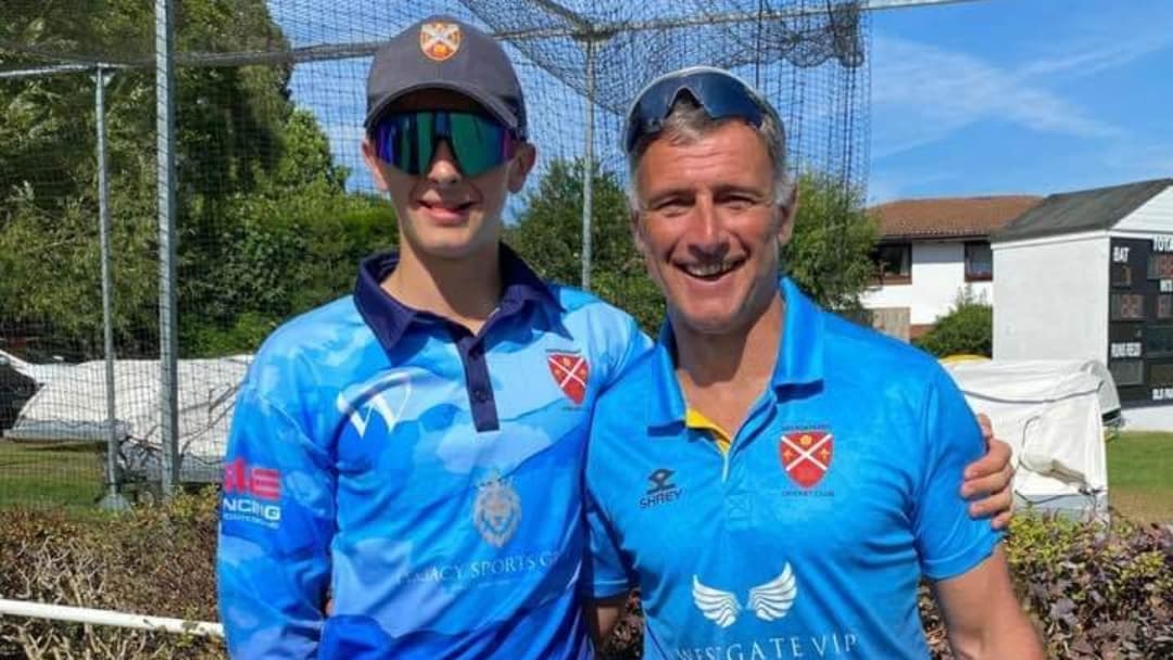 Dad and son 'make history' as 1st XI team-mates | abergavennychronicle.com